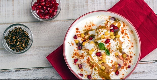 Zero Oil steamed Dahi Bhalla